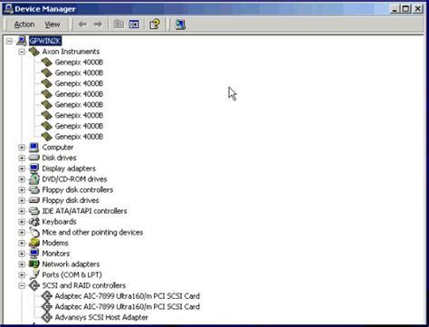 Install A Genepix Microarray Scanner Under Windows 2000