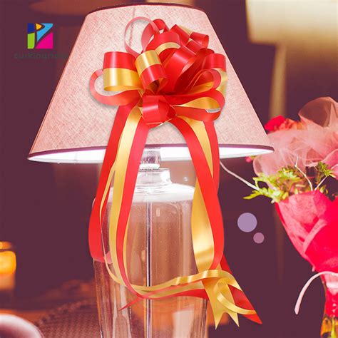 Ztur 10pcs Pull Bow Ribbon Decorative Wide Application Romantic Car