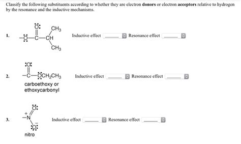 Solved Classify The Following Substituents According To Chegg