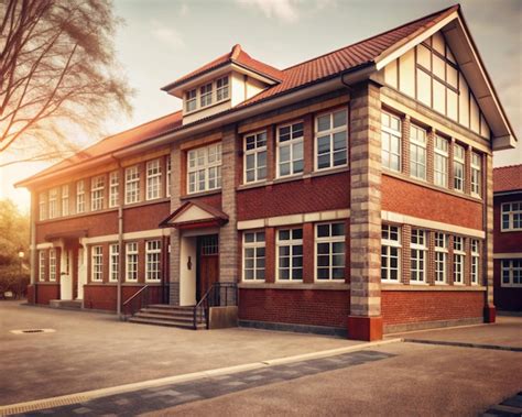 School Campus And Class Rom Premium Ai Generated Image