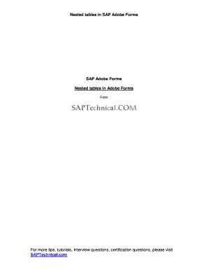 Nested Tables In Adobe Forms Sap Fill And Sign Printable Template Online