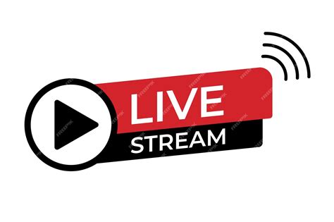 Icône De Diffusion En Direct Avec Symbole De Lecture Signe De Diffusion