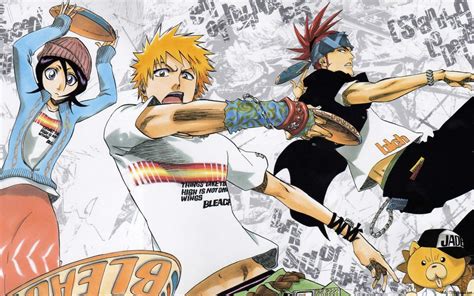 Bleach Rukia Kuchiki Ichigo Kurosaki And Renji Abarai 2k Wallpaper