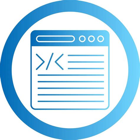 Coding Gradient Circle Icon 47498573 Vector Art At Vecteezy