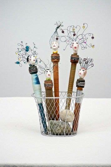 Valerie Bunnell Wire Crafts Spool Crafts Assemblage Art Dolls