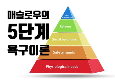 매슬로우의 5단계 욕구이론 생리적욕구 안전의 욕구 소속감과 사랑 존경의 욕구 자아실현의 욕구 네이버 블로그