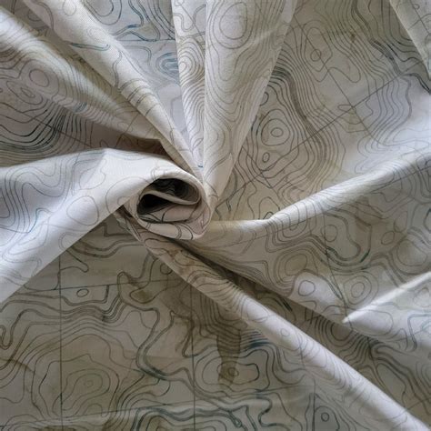 Nautical Topographic Map Sail Away By Northcott Cotton Shirting