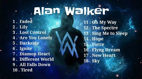 Alan Walker Full Album Lagu Hits Youtube