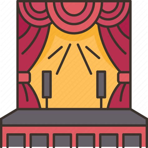 Theater Stage Show Auditorium Performance Icon Download On Iconfinder