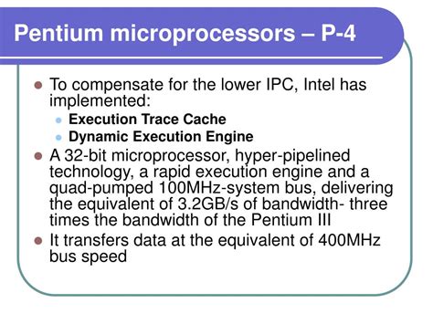Ppt Pentium Microprocessors Powerpoint Presentation Free Download Id