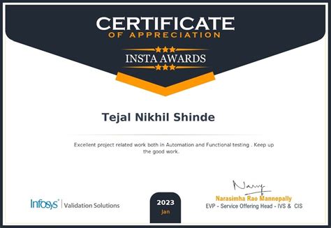 Infosys Tejal Shinde