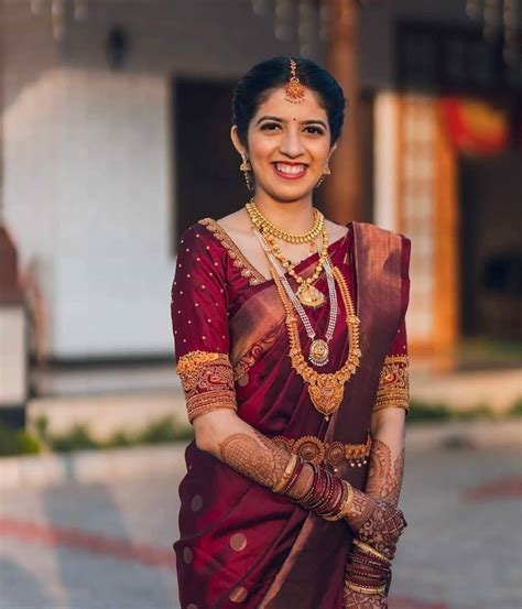 Maroon Color Kanchipuram Soft Silk Saree Weaving Work Saree Etsy