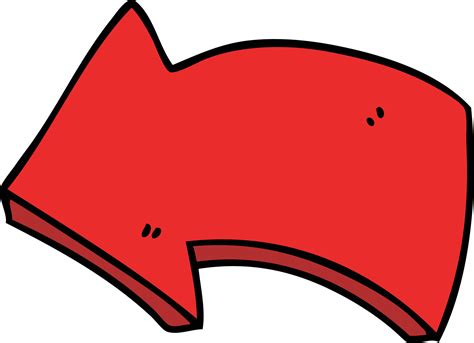 Quirky Hand Drawn Cartoon Arrow 11291250 Vector Art At Vecteezy