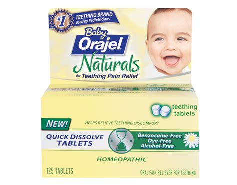Natural Teething Tablets For Babies From Orajel