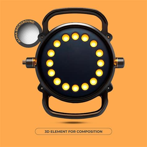 Premium PSD Stage Lighting 3d Element For Composition