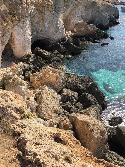Sea Caves And Cliffs In Ayia Napa Cyprus Stock Image Image Of Nature