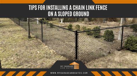 Tips For Installing Chain Link Fence On Slope Ground