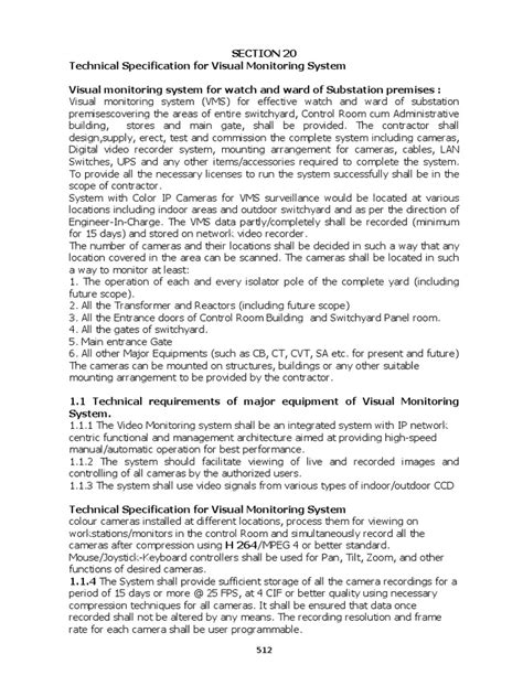 Visual Monitoring System Pdf Video Electrical Substation