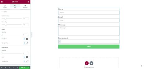 how to turn elementor form into a payment form [no code guideline