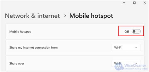 How To Disable Mobile Hotspot On Windows 11