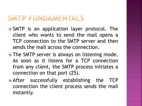 Simple Mail Transfer Protocol Smtp PPTX