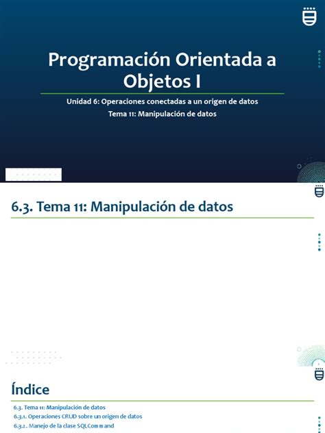 ppt 2022 03 u06 t11 programación orientada a objetos i 1892 pdf