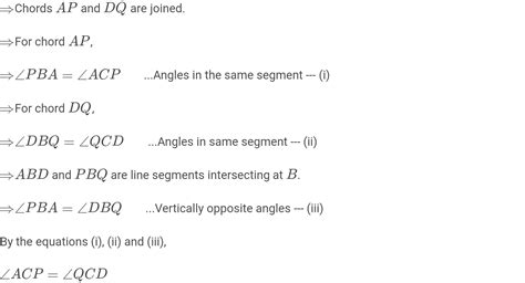 Two Circles Intersect Two Points Mathrm B And Mathrm C Through