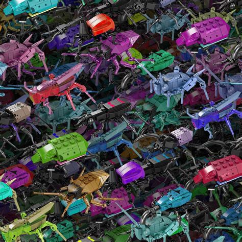 Block Toy Bugs Pattern Crew