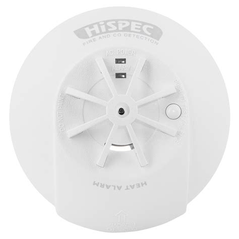 hispec rf10 pro mains powered smoke and heat alarm with lithium battery