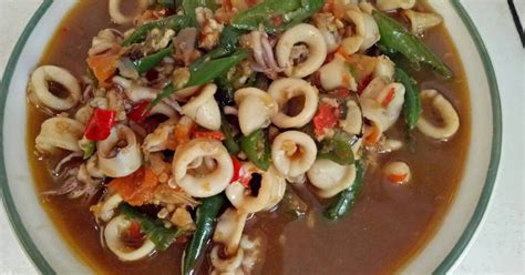 Resep Cumi Basah Saus Tiram Extra Pedas Oleh Liliss Lilskitchen