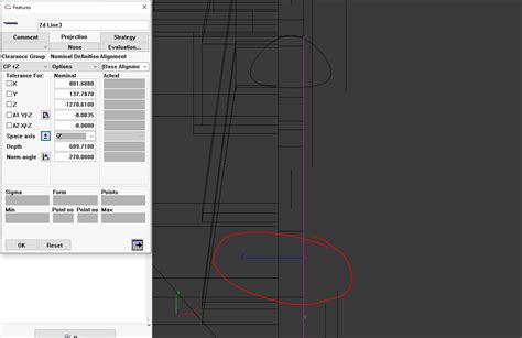 Probe Radius Compensation When Recalling From Curve General Zeiss