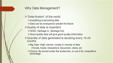 Data Modeling Dr Anil Maheshwari Learning Objectives Why