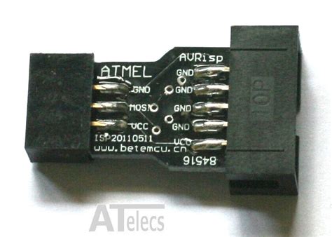 Atmel Isp Pinout Ribbon Plug Notch Confusion 49 Off