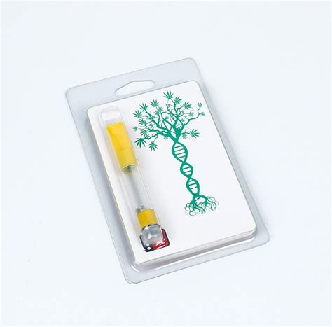 Vape Cartridge Clamshell Packaging With Custom Branded Blister Card