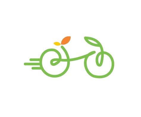 Premium Vector Bicycle Green Logo Design