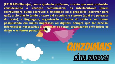 Estudo Matriz Bncc Ano Ef Habilidade Ef Lp Youtube