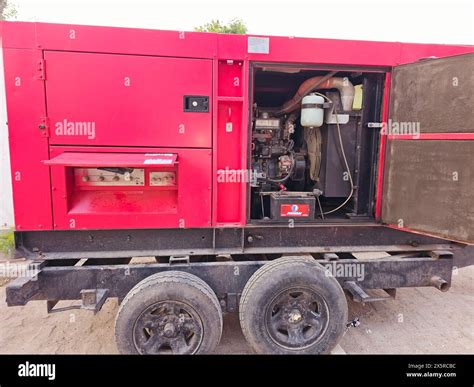 Cairo Egypt April 24 2024 Mobile Electric Generator A Device That