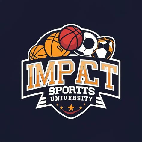 Logo Design For Impact Sports University Dynamic Sports Emblem With