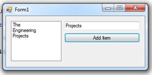 C ListBox Control The Engineering Projects