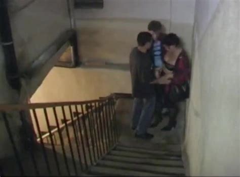 Two Guys Fuck Whore In The Entrance