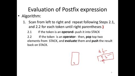 Bcs304 Postfix Expression Evaluation Youtube