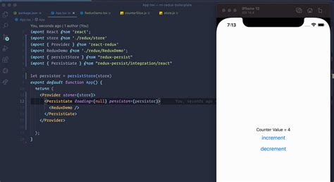integrating redux toolkit redux persist and react native debugger saad personal space