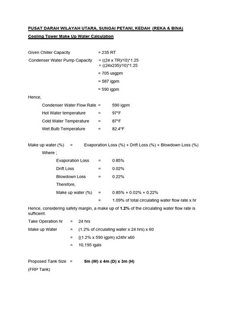 03cooling Tower Make Up Water Calculation Rev4 Pdf