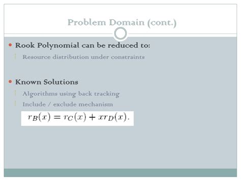 Ppt Rook Polynomial Relaxation Labeling Powerpoint Presentation Free