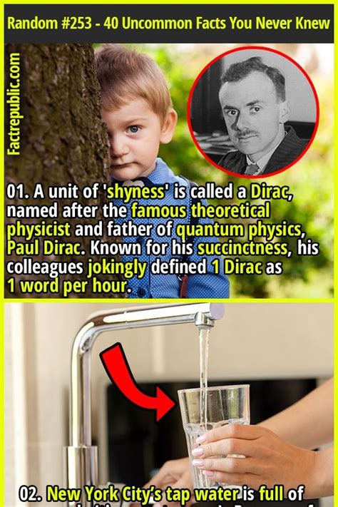 Random Fact Sheet 253 40 Most Uncommon Facts You Never Knew Artofit