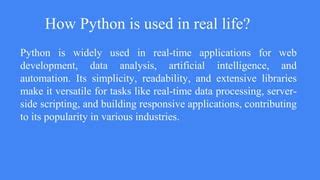 Python Training Certification Course In Chennai PPT