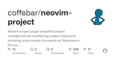 Github Coffebarneovim Project Neovim Project Plugin Simplifies Project Management By