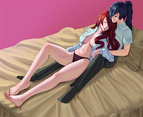 Kirijou Mitsuru Yuuki Makoto Persona 3 Persona Persona 3 Persona 3 Reload Absurdres