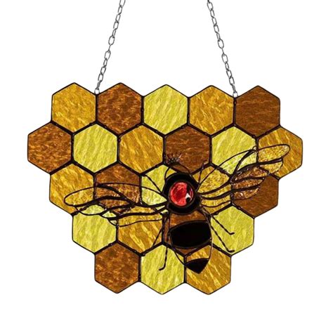 Clearance Deals Bee Honeycomb Hanging Honeycomb Wall Hanging Suncatcher