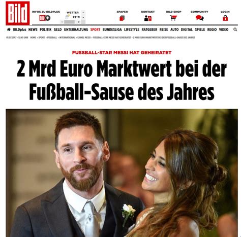 El Casamiento De Messi Protagonista De Las Primeras Planas Del Mundo